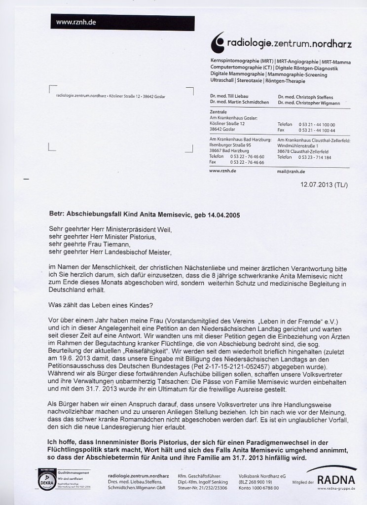 Innenministerium stoppt vorläufig Abschiebung von herzkrankem Roma ...
